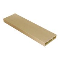 China CNAS Bathroom WPC Hollow Tube 100x25mm Waterproof Wood Fire Resistance for sale