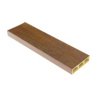 China CNAS Bathroom WPC Hollow Tube 100x25mm Waterproof Wood Fire Resistance for sale