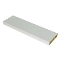 China CNAS Bathroom WPC Hollow Tube 100x25mm Waterproof Wood Fire Resistance for sale