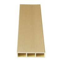 China CNAS Bathroom WPC Hollow Tube 100x25mm Waterproof Wood Fire Resistance for sale
