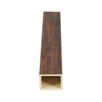 China FSC 2.9m WPC Timber Tube Waterproof Hollow Square Pipe Fire Resistance for sale