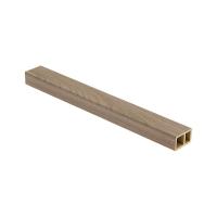 China CE Outdoor Composite hollow WPC Timber Tube Easy Installation 40x25mm for sale