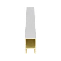 China ISO Bathrooms Basements PVC Interior Wood Ceiling Panels No Crack 50x90mm for sale