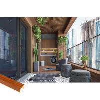 China 100% Recycled Mahogany Indoor Ceiling Panel Trim 40x25mm interior Boards for sale