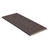 China Dark Teak HDPE WPC Wood Composite Decking Trim 2.2m Fire Rated Boards for sale