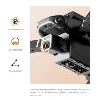 China Foldable Drones E100 with 4k camera Obstacle avoidance Real-time Transmission Toy Drones for sale