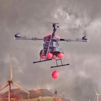 China Dry Powder Fire Ball UAV For Firefighting And Emergency Rescue Payload Drone for sale