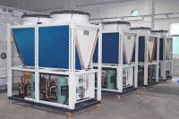 China 65KW 130KW R410A Scroll Type Air Cooled Water Chiller AC Units For Commercail Building for sale