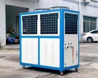 China 10HP Small Portable Air Cooled Water Chiller Industrial For Injection Blower Machine for sale