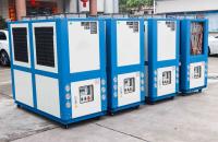 China Shell Tube Type Evaporator Industrial Air Cooling Chiller 20HP 25HP 30HP for Injection Mold Machine for sale