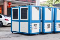 China Shell Tube Type Evaporator Industrial Air Cooling Chiller 20HP 25HP 30HP for Injection Mold Machine for sale