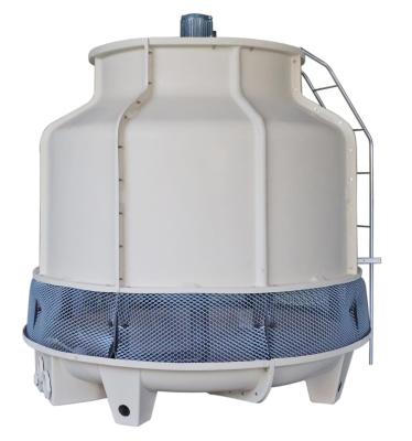 China 10T-100T Round Type Counter Flow FRP Casing Cooling Tower For Water Chiller System for sale