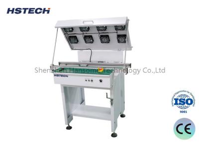 China SMT Cooling Conveyor 0.5-1.5m Anti-Static Flat Belt with Fans Tower Light SMEMA for sale