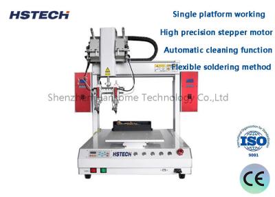 China Double Soldering Tip Automatic Soldering Machine 400x400mm Working Range AC110V 220V for sale