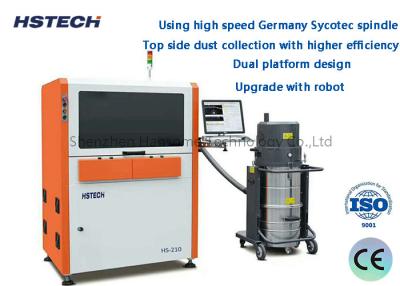 China Automatic PCB Router with Germany Sycotec Spindle 350x350mm Dual Platform for sale