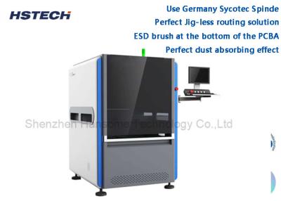 China Inline PCBA Router Machine 100000 RPM Germany Sycotec Spindle Jig-Less Routing 350x350mm for sale