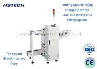 China HS-200A Rubber Strip Guided AGV with 100kg Load Capacity and 3-5° Gradeability for sale