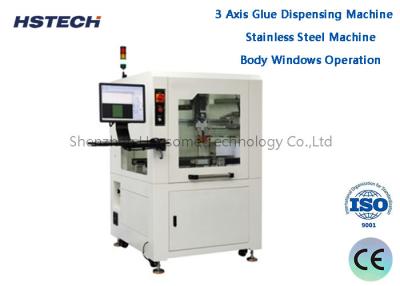 China High Speed PC Control LCD Screen Visual Glue Dispensing Machine 400mm 300mm for sale