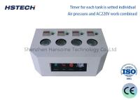 China 4 Tank Solder Paste Aging Machine with Automatic Timing PLC Control 220V for sale
