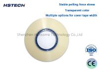 China Hot Sealing Cover Tape 9.3mm Width 300M Reel Stable Peeling Force Transparent for SMD Packaging for sale