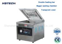 China Industrial Vacuum Sealing Machine Double Sealing Bar 400mm Chamber Transparent Cover 110V 220V for sale