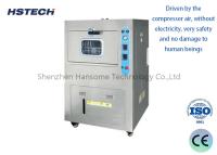 China Pneumatic SMT Stencil Cleaner HS-600 360° Spray Solvent Reuse 740x740mm for sale