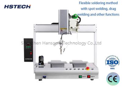 China Desktop 6 Axis Dip Soldering Robot PCB Solder Machine 300x300mm AC110 220V for sale