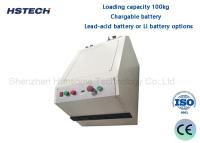 China Loading Capacity 100kg Chargable Battery Automatic Guided Vehicles With Transfer And Display Light for sale