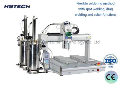 China Automatic LED Bulb Glue Dispenser 4 Station Rotary PLC Controlled 160mm Max Diameter for sale
