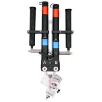 China 0.02ml Micro Precision Dual Tube Screw Valve Two Component AB Glue Dispensing Valve for sale