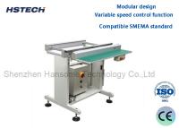 China Variable Speed PCB Linking Conveyor 500x460mm Iron Square Tube Frame Modular Design for sale