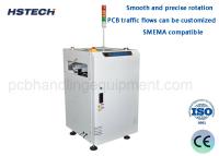 China SMEMA PCB Turn Conveyor 90 180 270 Degree Rotation 910mm Transport Height Smooth Precise for sale