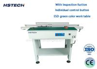 China LED Button Hand Crank Width Adjustment ESD Belt PCB Conveyor 600mm 1000mm for sale