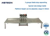China 3 Groups Blade PCB Depanelizer Low Force Stress For LED Strip Light for sale