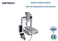 China Automatic Soldering Machine Desktop Type 5 Axis Teach Pendant Programming 500x300x100mm for sale