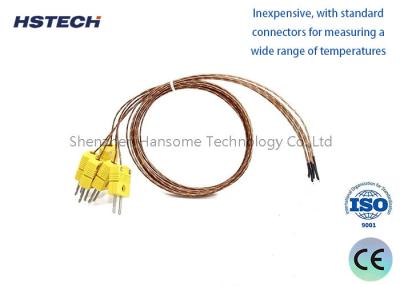 China PtRh10-Pt WRP S Thermocouple with Connector TD Plugs Ceramic Plastic 0-1300°C for sale