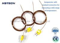 China Thermocouple with Connector TD Plugs SR Type Ceramic Plastic for 0-1800°C Use Temperature for sale
