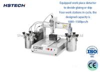 China Industrial PLC LED Bulb Glue Dispenser 4 Station 200W 50mm Z Axis Travel 0.4-0.6Mpa for sale