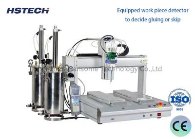 China Precise Stepping Motor LED Bulb Glue Dispenser with 4 Rotary Working Stations for sale