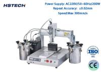 China Text Screen LED Bulb Glue Dispenser with 4 Rotary Working Stations for PCB Assembly for sale