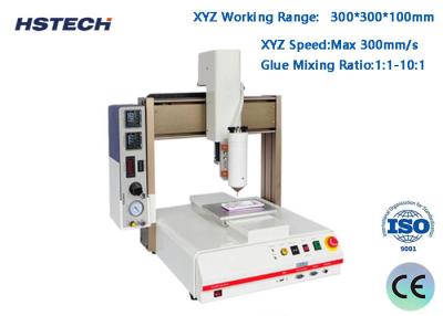 China AB Glue Mixing Single Platform Fixture Needed Glue Dispensing Machine 300x300x100mm 220V for sale