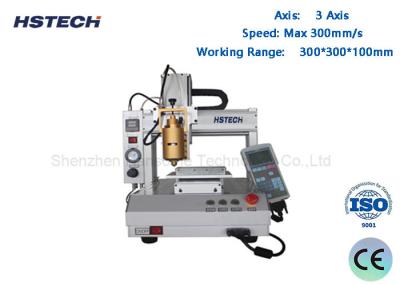 China Automatic Desktop 3 Axis Single Head PUR Glue Dispensing Machine 300x300x100mm for sale