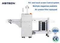China Automated PCB Unloader PLC Touch Screen Control 4 Model Sizes 900mm Transport Height for sale