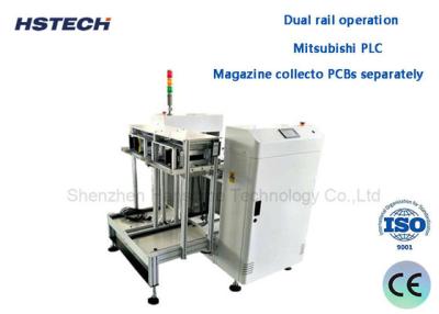 China Mitsubishi PLC Program Control Easy And Smart Button Control Hand Crank 0.05kW 20L/Min PCB Destacker HS-DS400 for sale