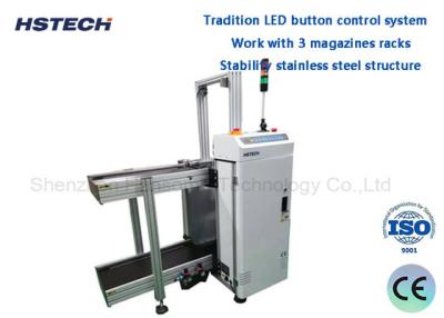 China SMT PCB Magazine Loader HS-LD250 6bar 20M Min Conveyor Speed LED Control for sale