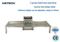 China 3 Groups Blade PCB Depanelizer Low Force Stress For LED Strip Light HS-F306 for sale