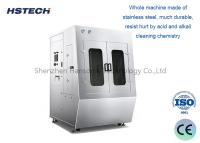 China Pneumatic SMT Stencil Cleaning Machine HS-600 3 Level Filtration 740x740mm for sale