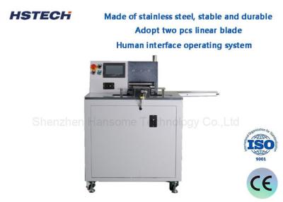 China Human Interface Operating System Stainless Steel Stable And Durable Auto Guillotine PCB HS-A310 Depanelizer for sale