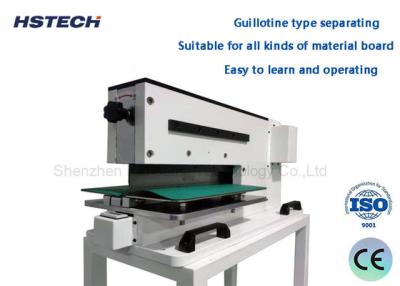 China New Condition PCB Depaneling Equipment Powerful Low Stress V Cut Linear Blade Pneumatic PCB Separating Machine HS-310 for sale