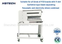 China Pneumatic Guillotine PCB Depaneling Machine 360mm V-Slot Low Stress 0.5-0.8Mpa for sale
